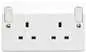 MK 13A 2 Gang DP Switched Socket, White | Camden Tools