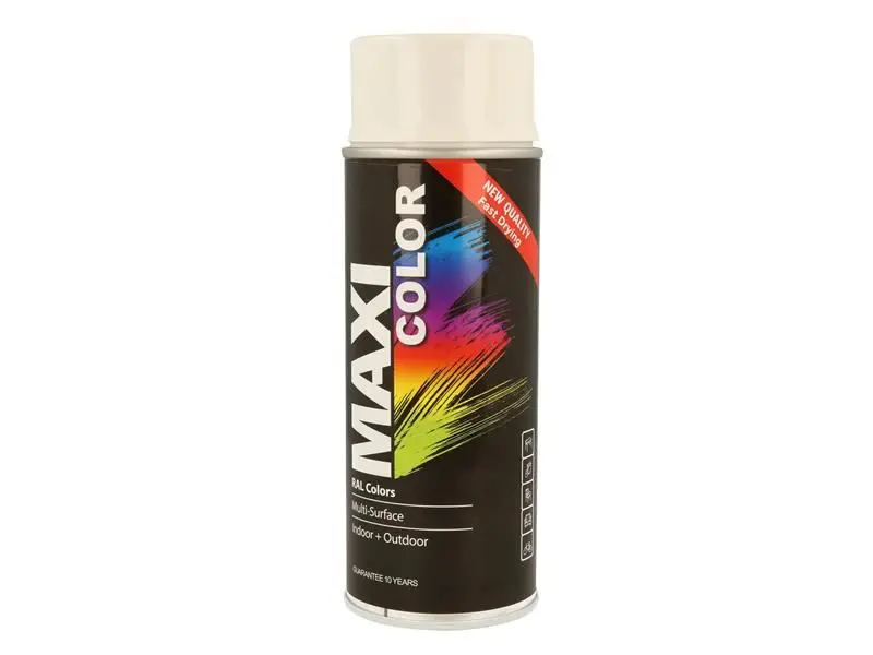 MAXICOLOR Gloss White Spray Paint RAL 9010 | Camden Tools